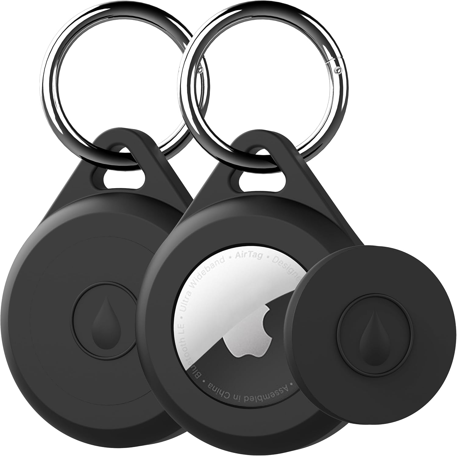 LOVYONES for Air tag Keychain Holder Case for Apple Air tag, 2 Pack of ...