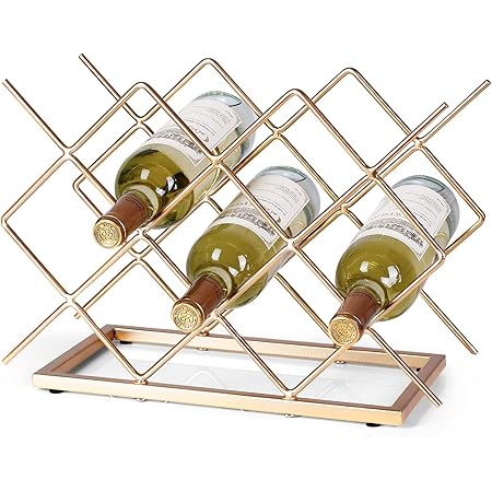 Amazon.com: Drincarier Countertop Wine Rack - 5 Bottle Freestanding ...