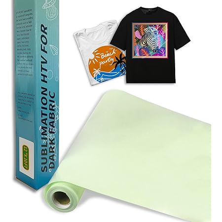 Amazon.com: HTVRONT Sublimation HTV for Dark Fabric/Light Fabric ...