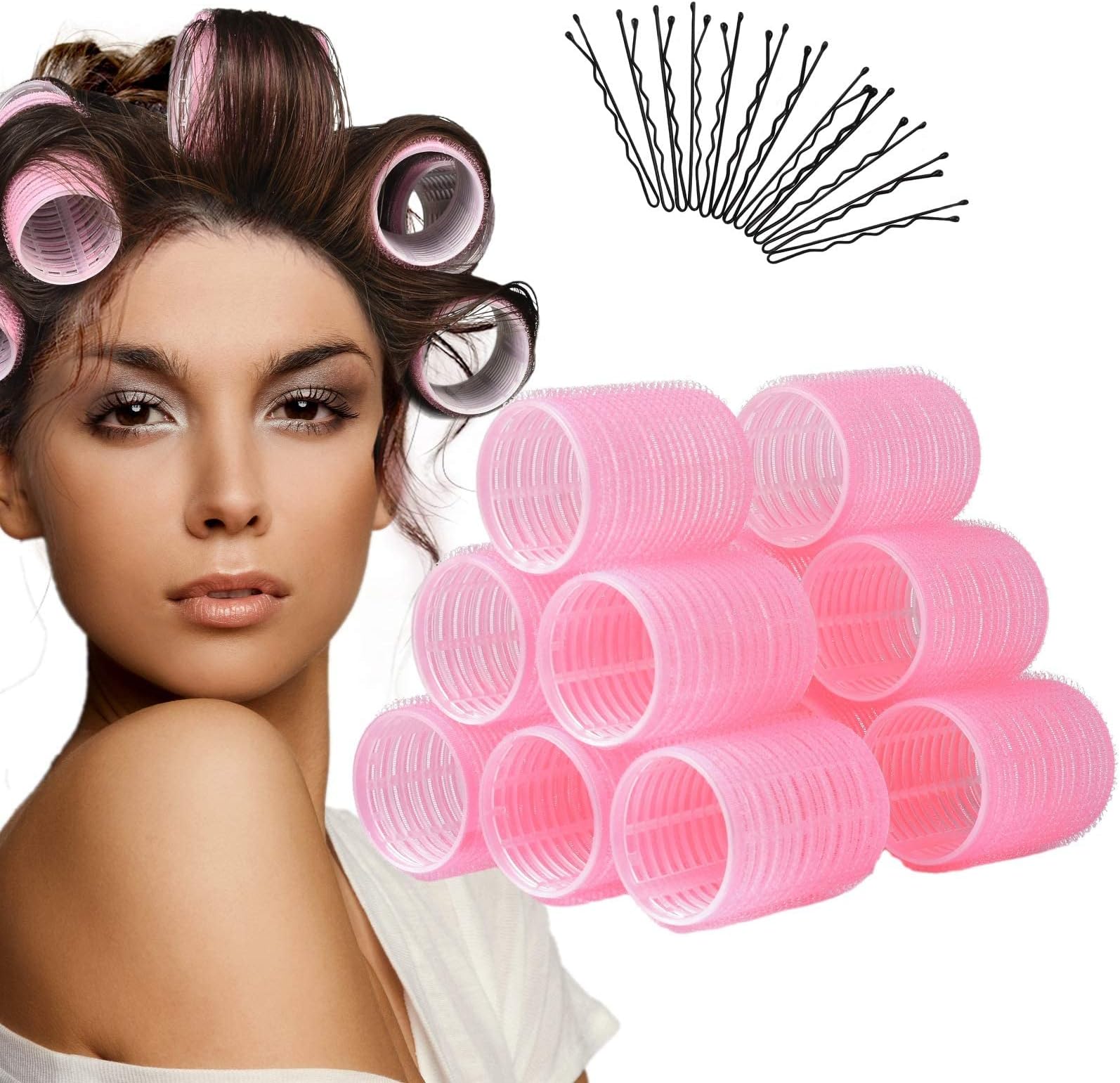 Amazon.com : Self Grip Hair Rollers, Hair Curlers, Self-Grip Hair ...