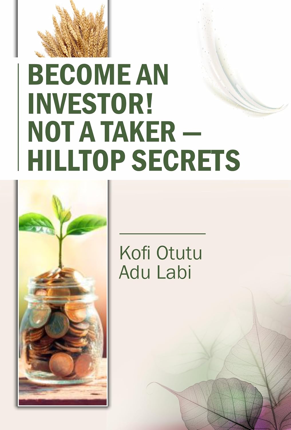 Become an Investor! Not a Taker — HillTop Secrets - Kindle edition by Adu Labi, Kofi Otutu ...