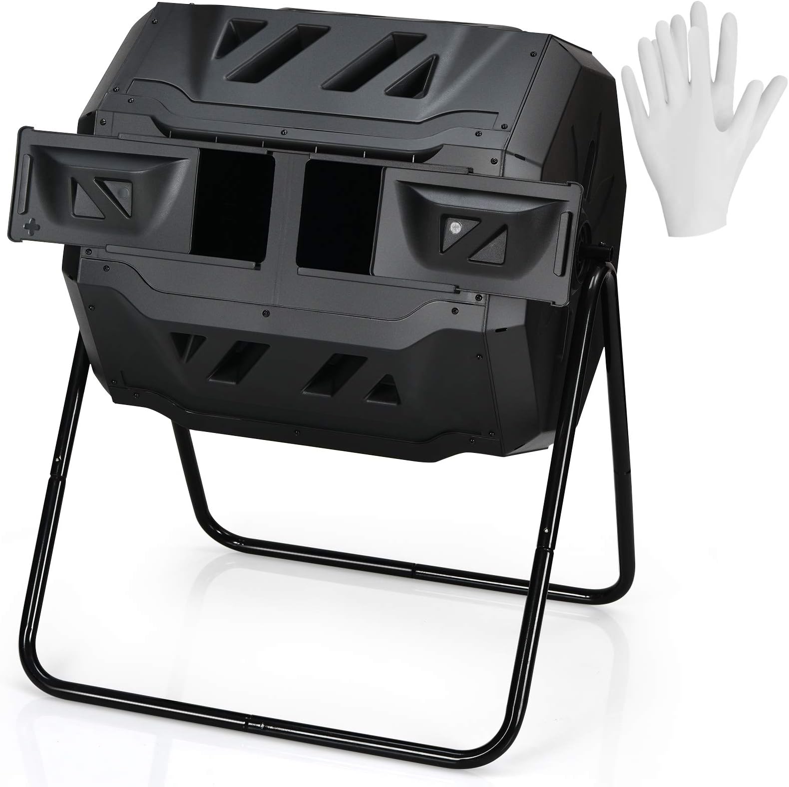 Amazon.com : Jora Composter JK 270 - Outdoor Dual Chamber Compost ...