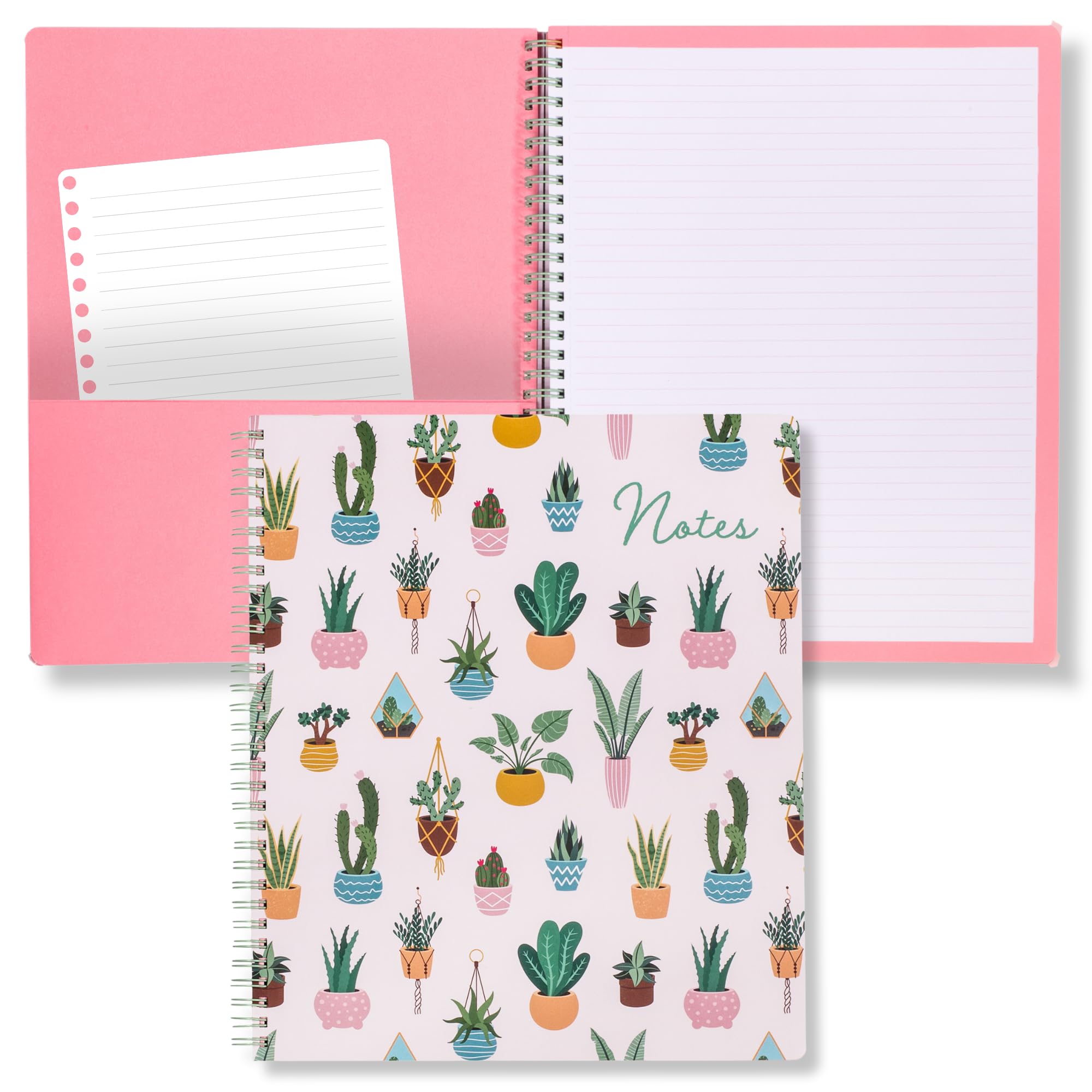 Amazon.com : Steel Mill & Co Cute Large Spiral Notebook College Ruled ...