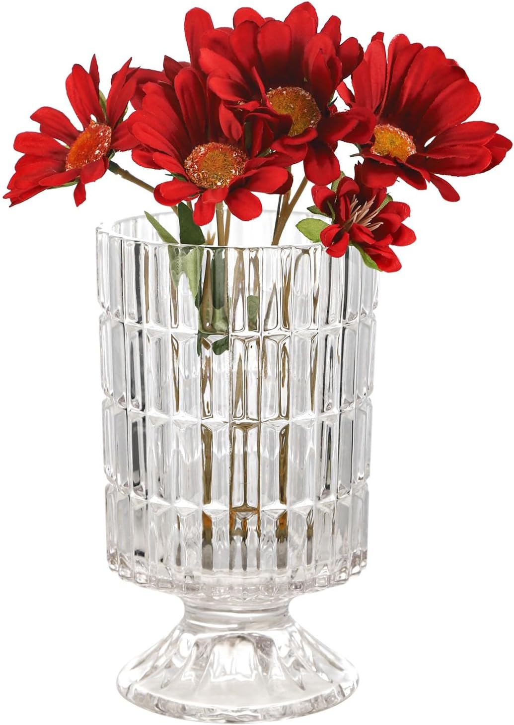 Amazon.com: Glass Vase, Art Plant Flower Vase. Decorative for Home ...
