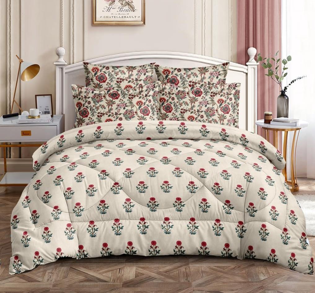 Buy Furnistitchs Premium Glace Cotton Duvet Cover/Comforter Cover/Rajai ...