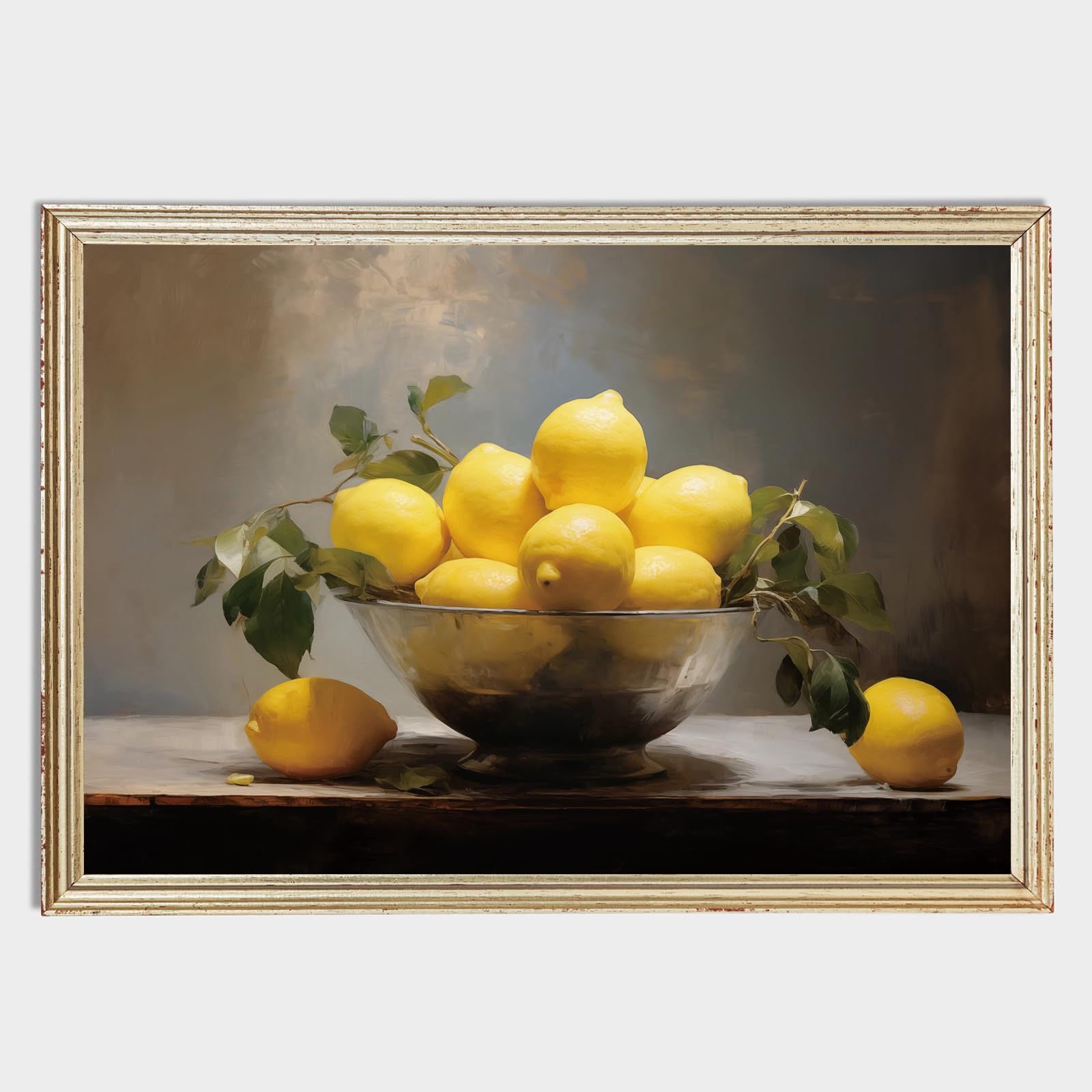 Amazon.com: Vintage Lemon Wall Art French Country Still Life Print ...