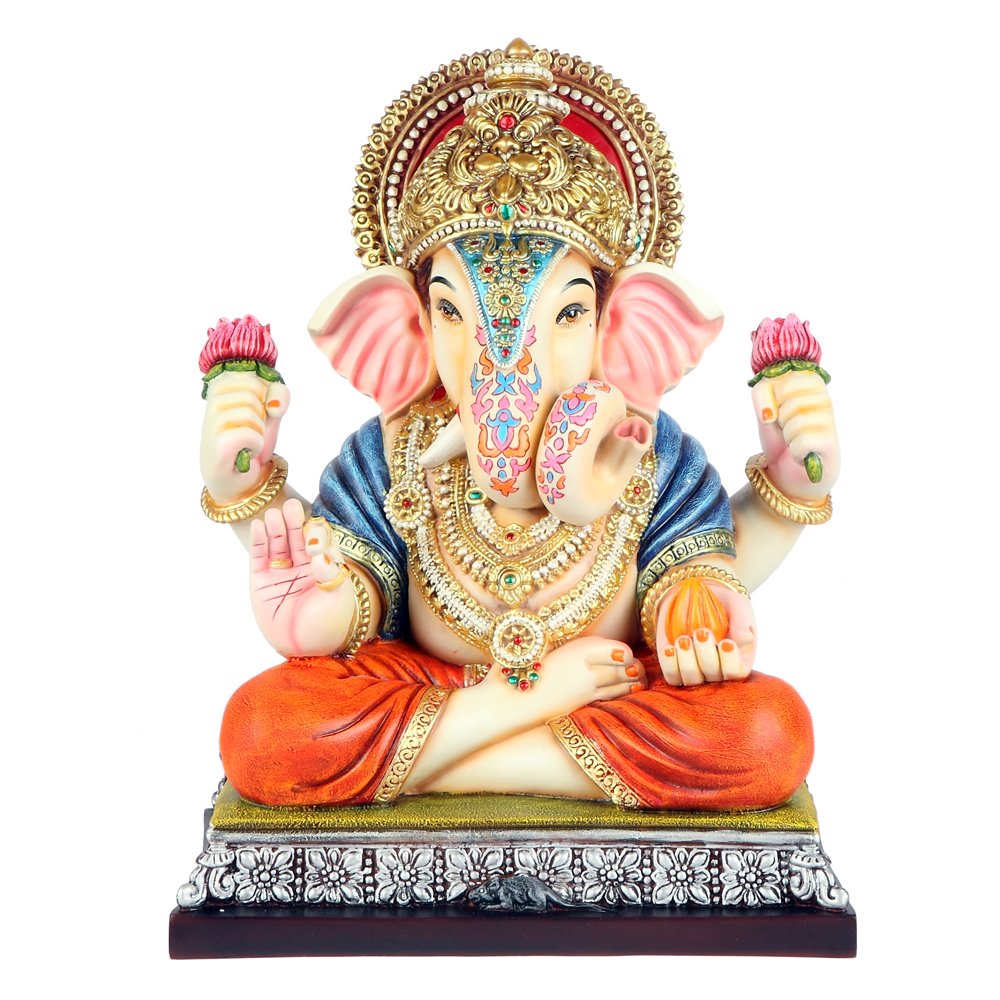 Buy Manisha Idols Dagdu Ganesh Idol with Multiple Texture Effect ...