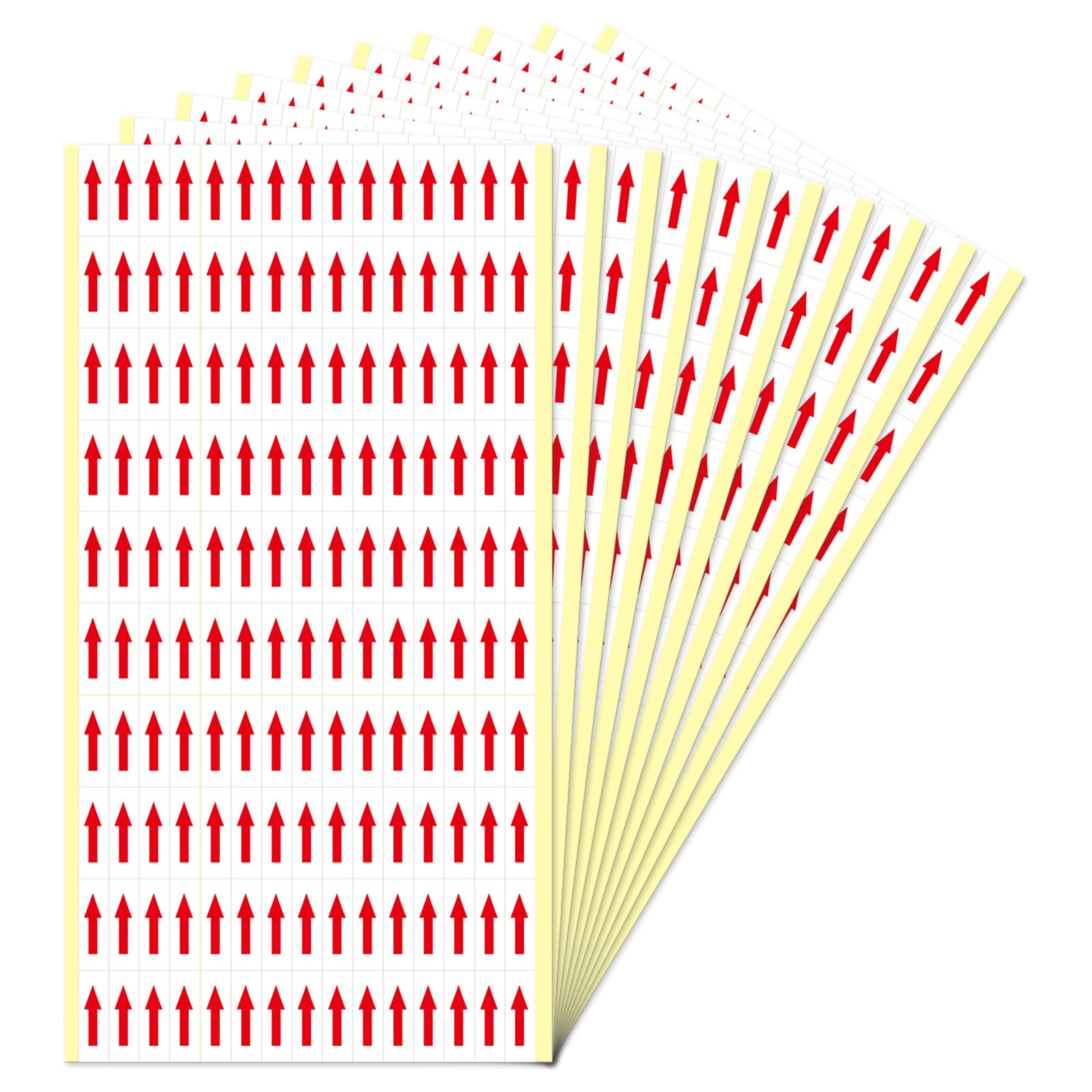 Snapklik.com : YIKIADA 1500 PCS Red Small Arrow Stickers 1.2 0.39 Inch ...