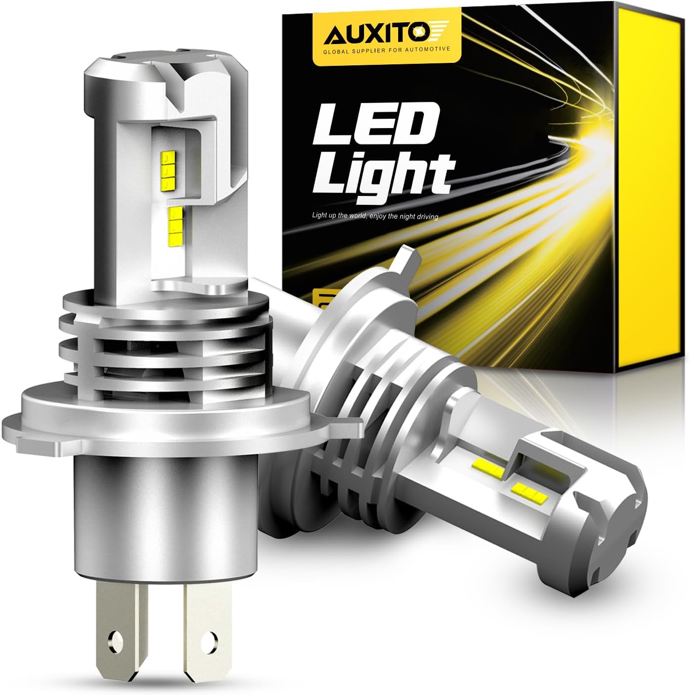 Amazon | 高輝度LEDヘッドライト H4 hilo 角度調整可 新基準車検対応 40000LM LED h4 爆光 白 黄色 ブルー系 ...