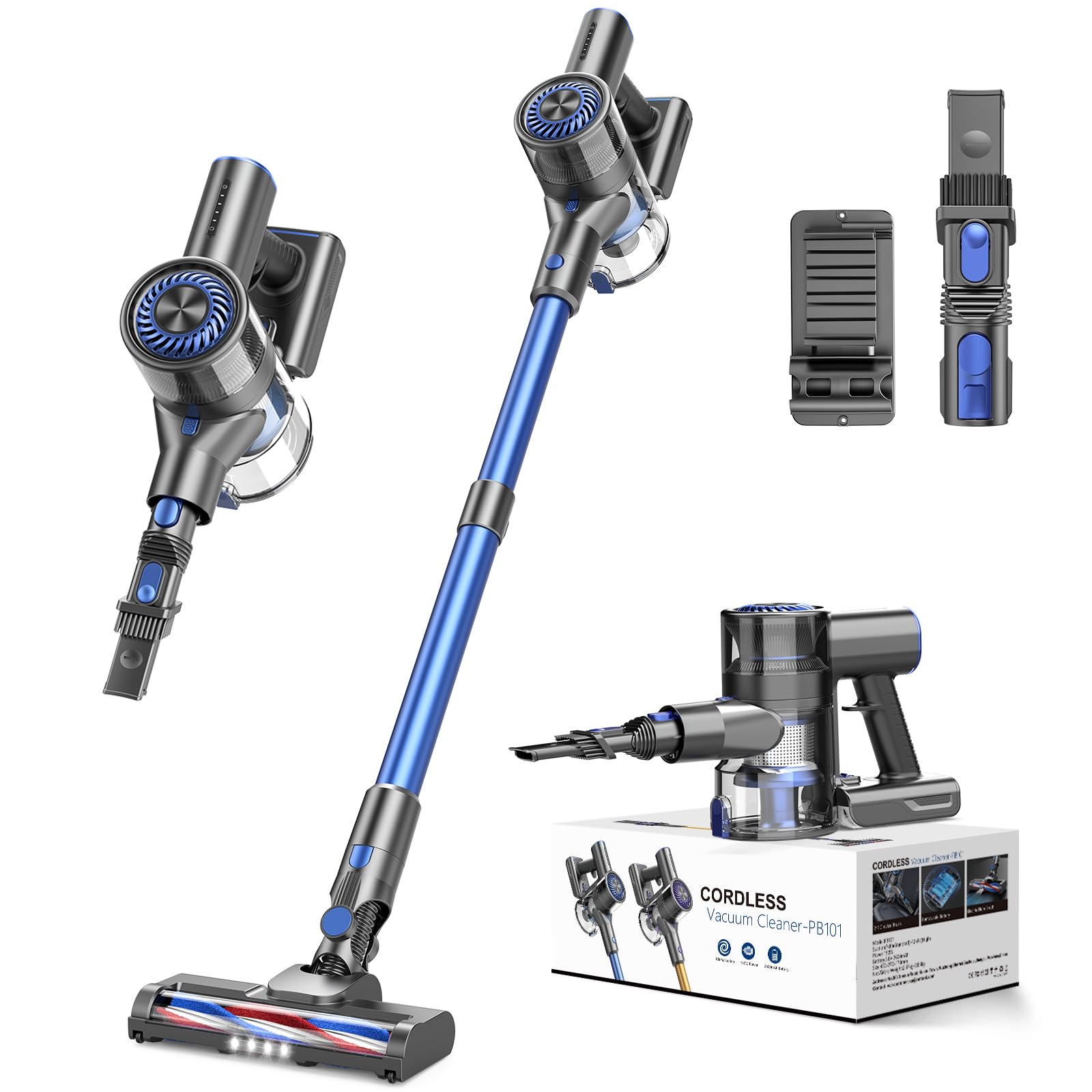 Amazon.com - POGAI Cordless Vacuum Cleaner with 80000 RPM High-Speed ...