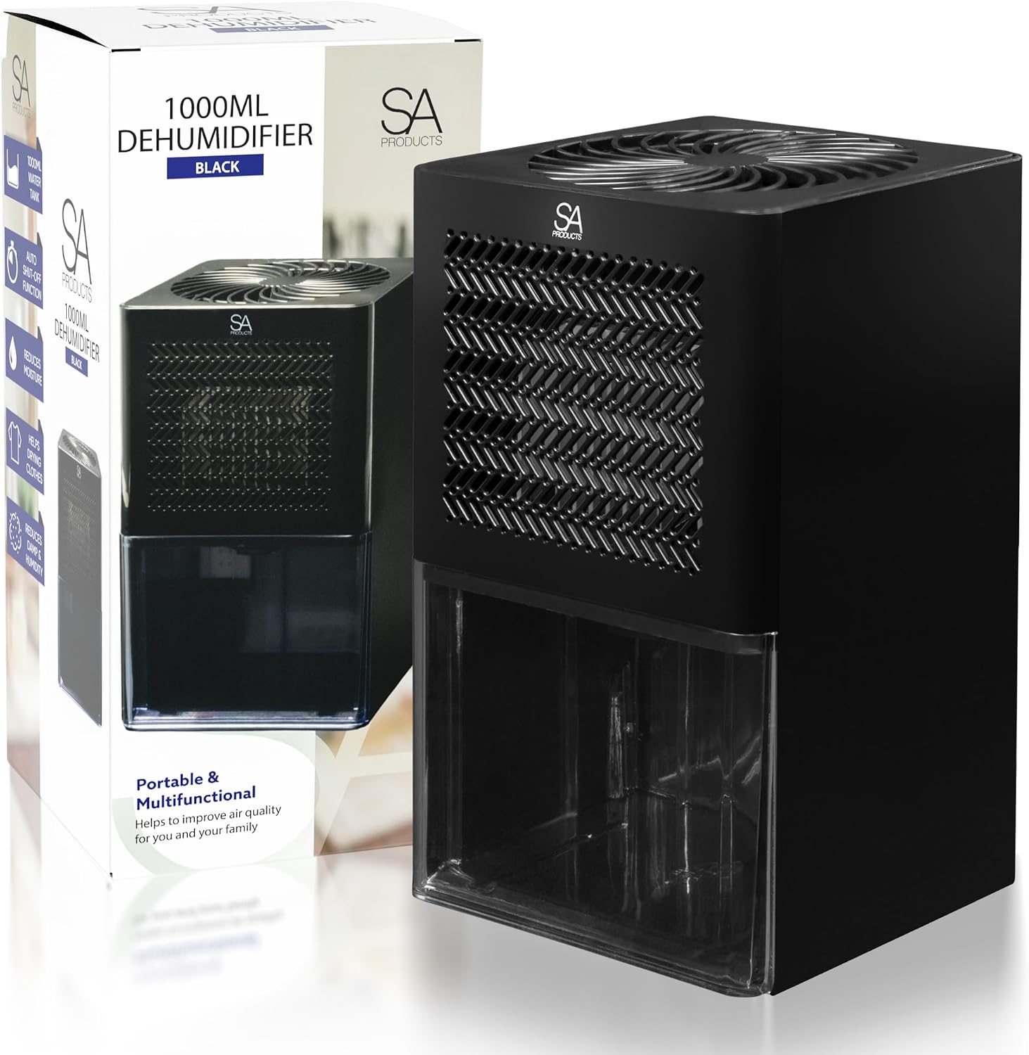 SA Products 1000ml Dehumidifier | Portable Moisture Absorber for Home ...