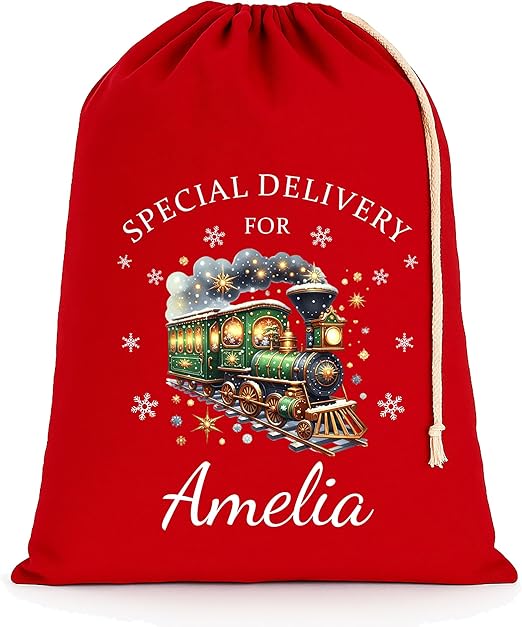 Chicken Craft Personalised Christmas Santa Sack with Custom Name ...
