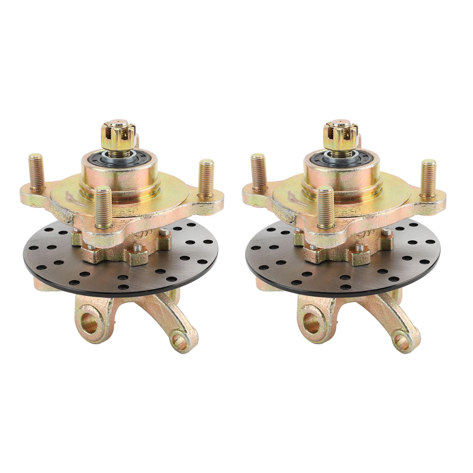 1 Pair Steering Strut Knuckle Spindles With Wheel Hubs Brake ...