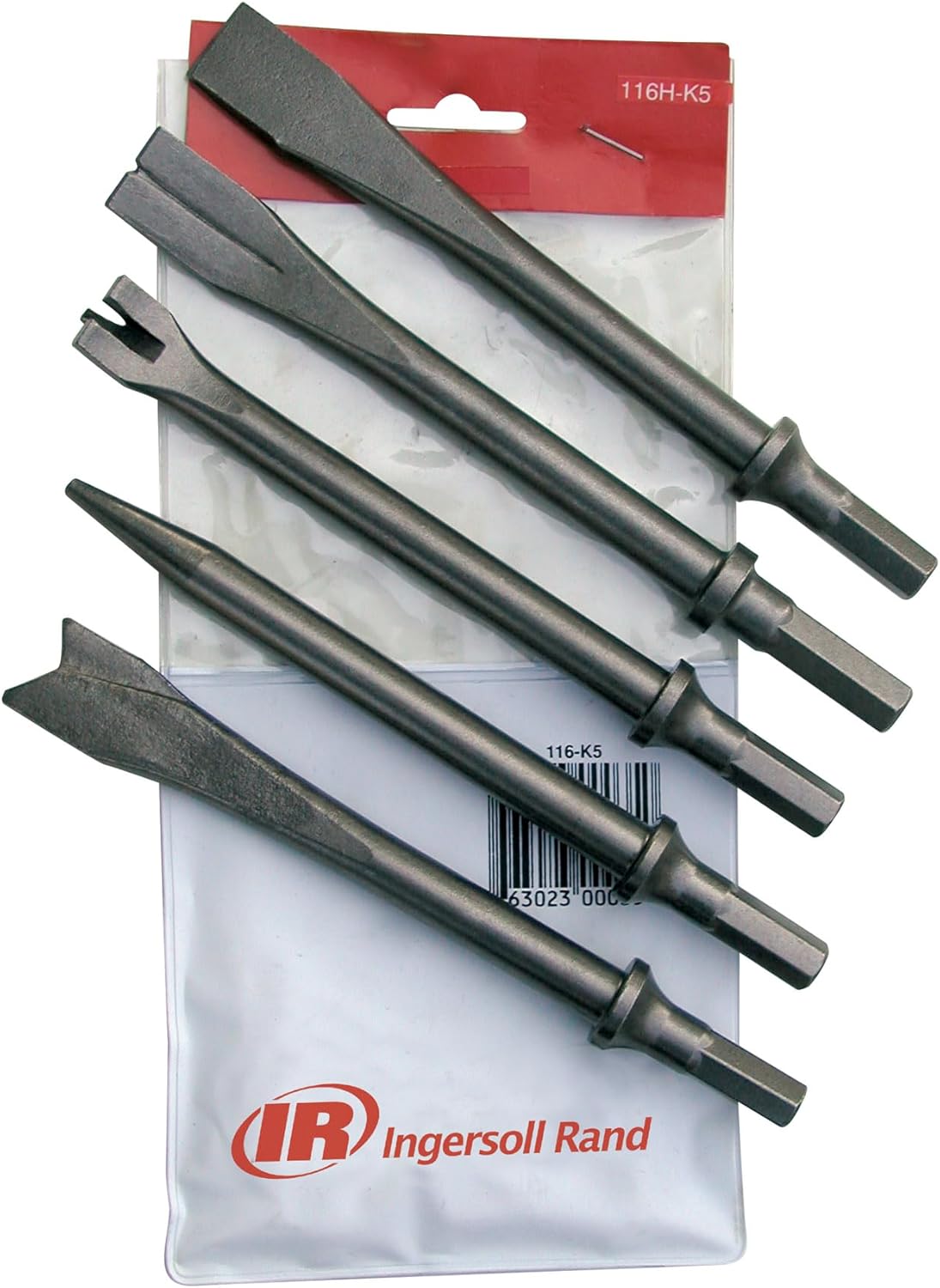 Ingersoll Rand 9500 Chisel Bit Kit for 114GQC Edge Series Air Hammer, 5 ...