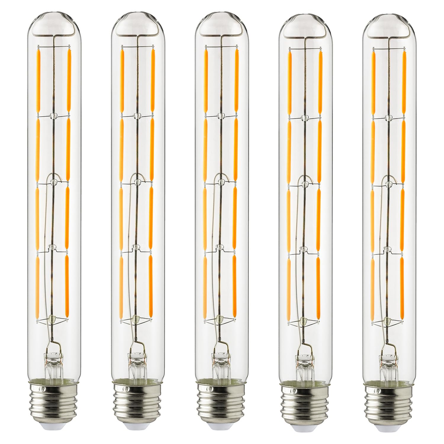 Sunlite 41911 LED Filament T10 Tubular Light Bulb, 6 Watts (60W ...
