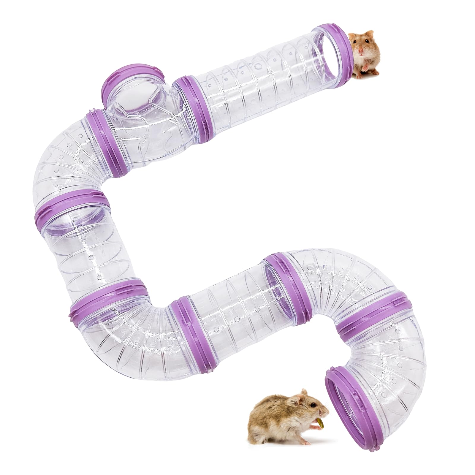Amazon.com : Hamster Tunnel Tube Toy Pet DIY Assorted Toy Transparent ...