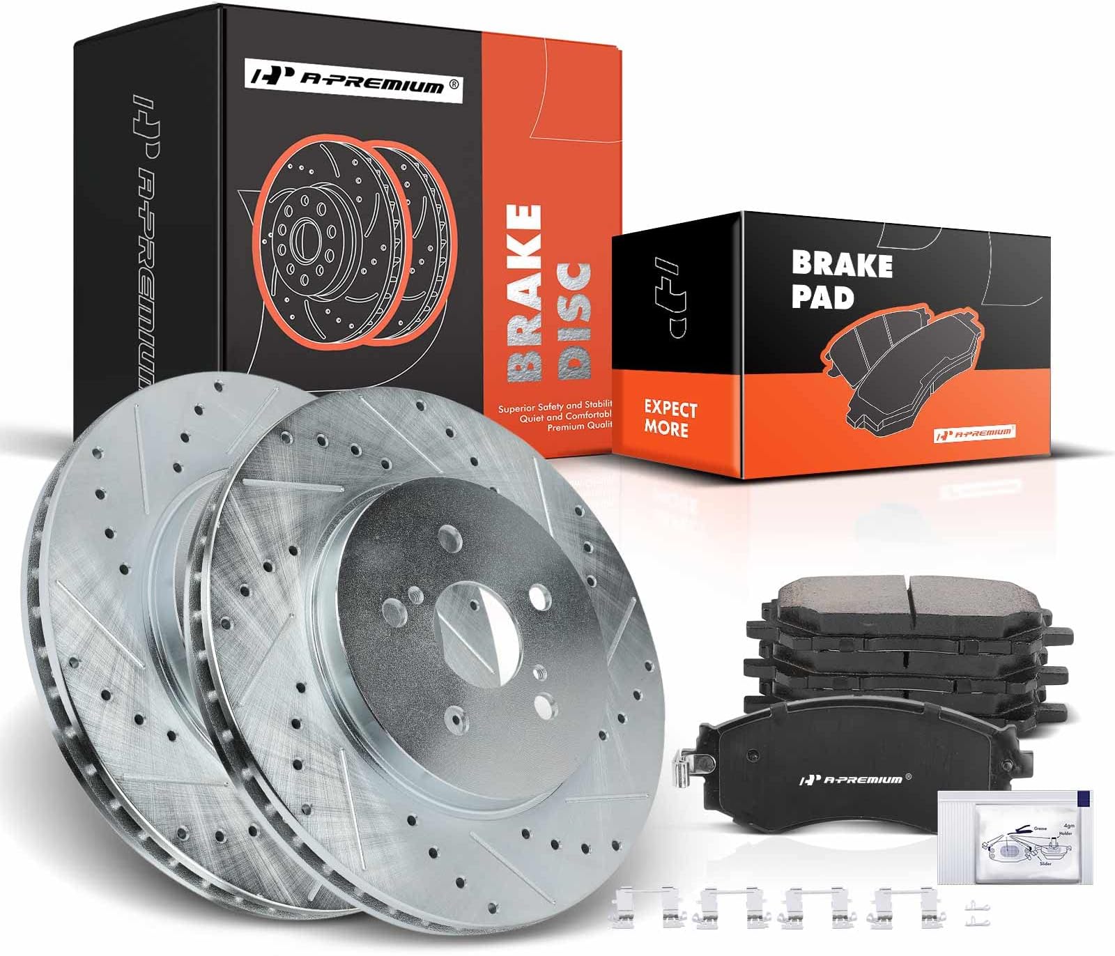 Amazon.com: Detroit Axle - Front Brake Kit for Lexus RX330 RX350 RX400h ...