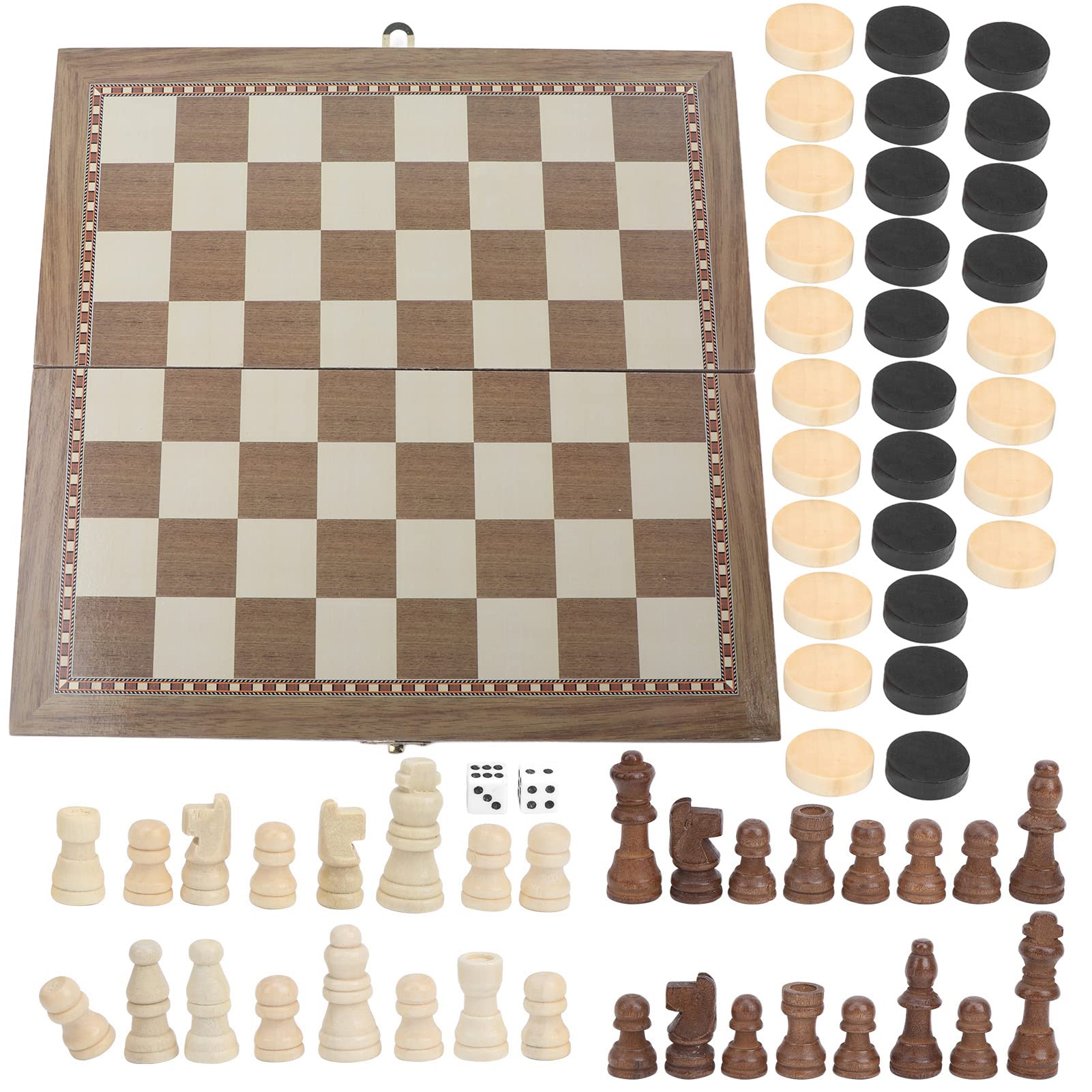 Buy Chess Board Game, Multi‑Functional Unique Design 3 in 1 Chess Set ...