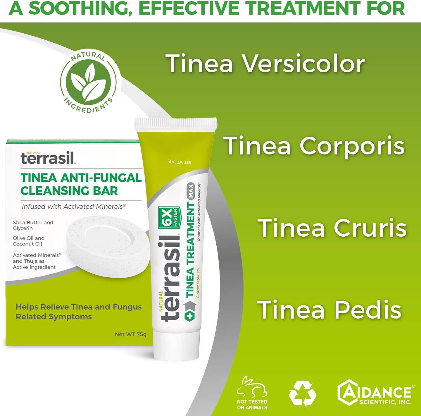 Buy Terrasil Tinea Treatment 2-Product Ointment and Cleansing Bar ...