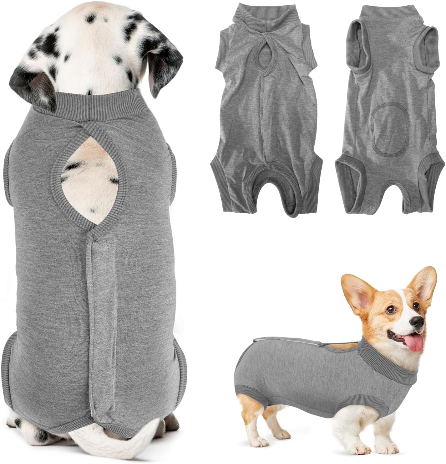 Amazon.com : Lukovee Recovery Suit for Dogs, Onesie Surgery Recovery ...