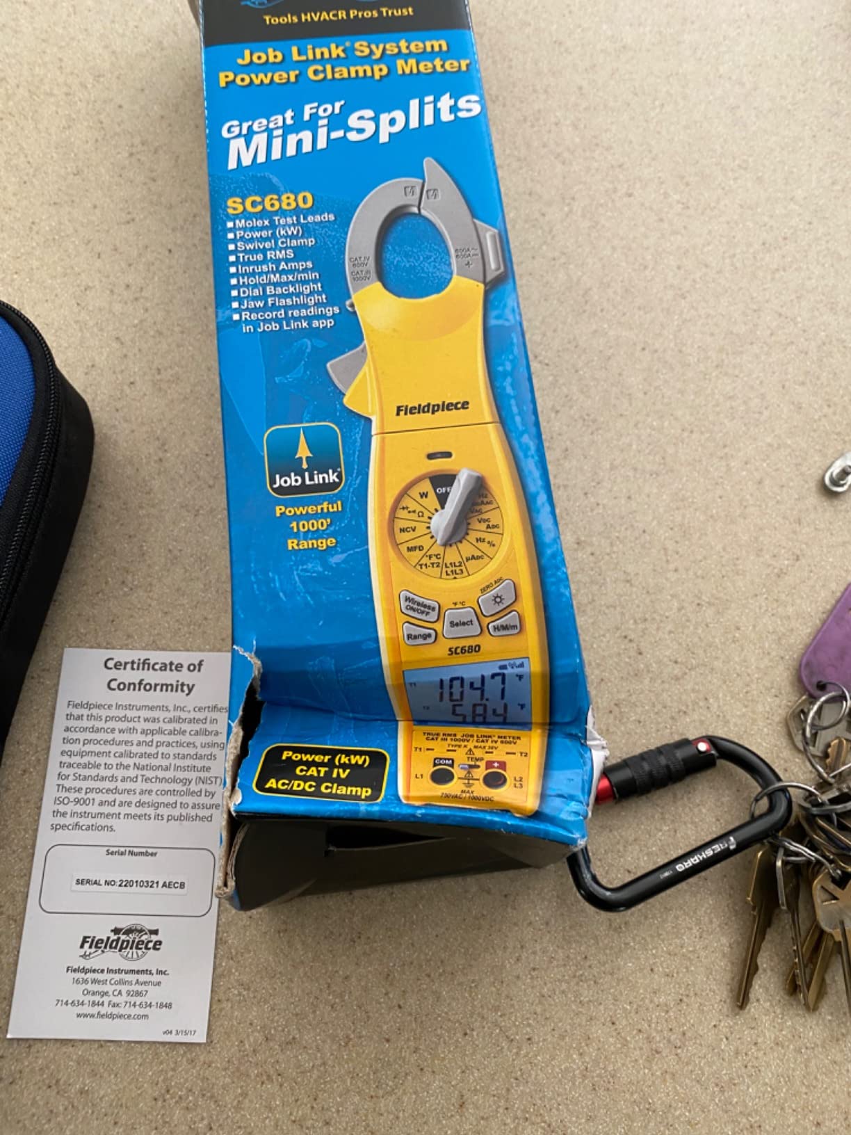 $32/mo - Finance Fieldpiece SC680 - Wireless Power Clamp Meter | Buy ...