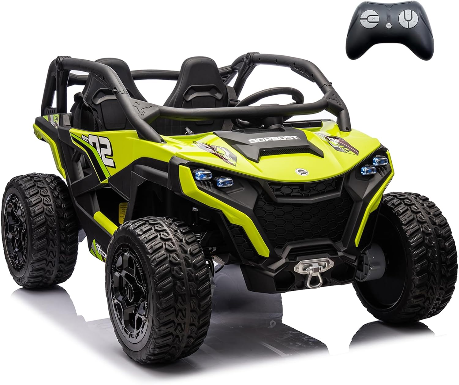 Amazon.com: sopbost 24V Ride On Toys for Big Kids, 2 Seater Ride On Car ...