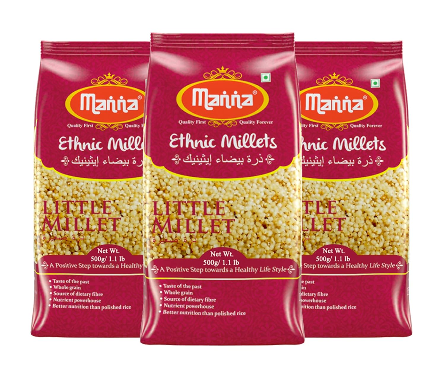 Manna Little Millet. 1.5Kg Natural Grains Kutki/Samai/Same/Samulu ...
