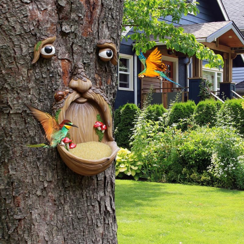 Amazon.com : Tree Faces Decor Outdoor – Tree Hugger Yard Art Garden ...