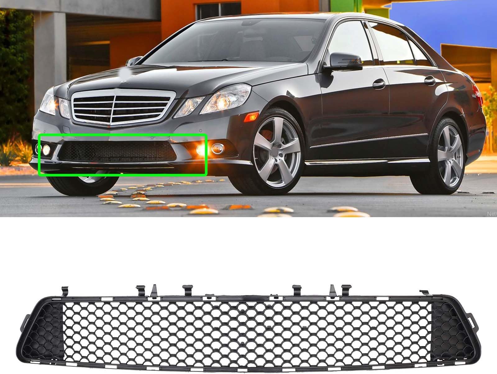 Amazon.com: KaiWell Front Bumper Lower Grille Fit for Mercedes-Benz ...