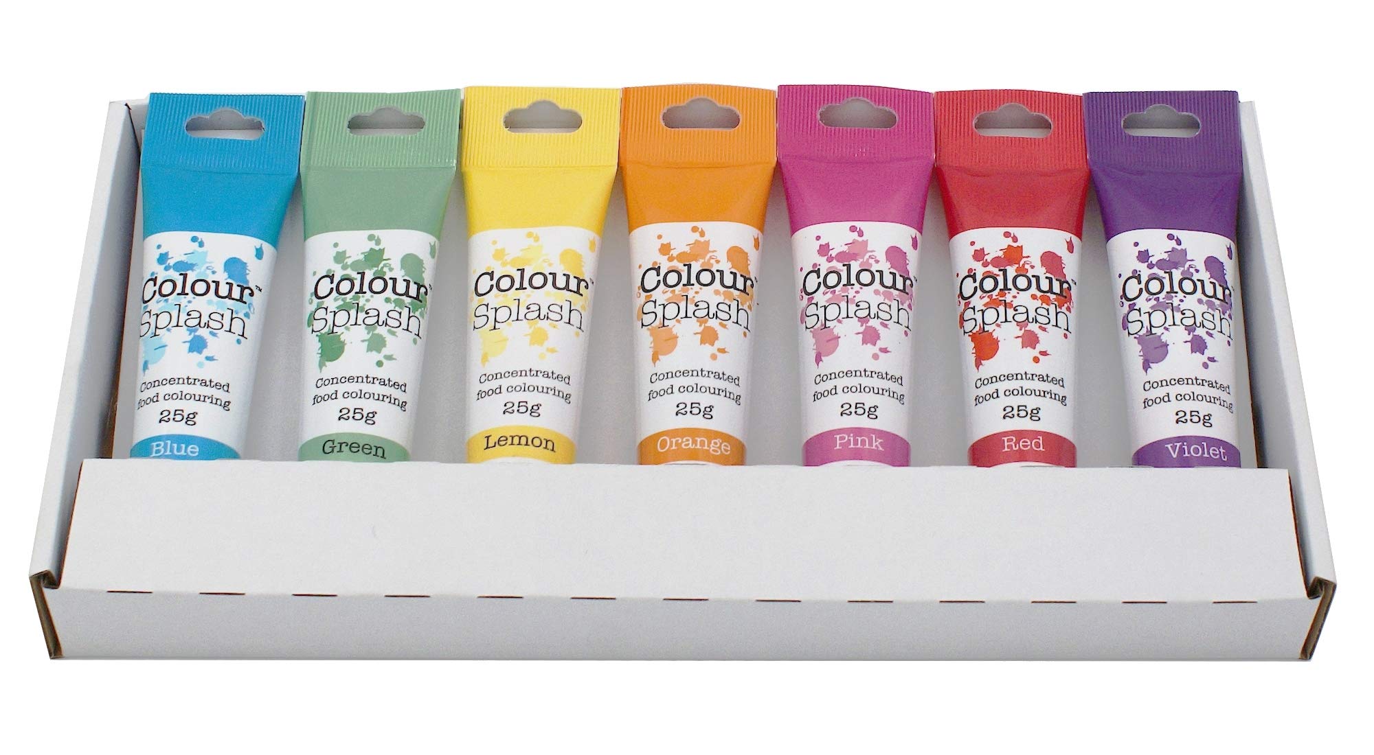 Colour Splash Food Colouring Gel (Rainbow Colours 7 Set) : Amazon.co.uk ...
