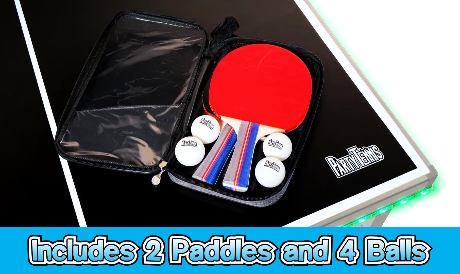 Snapklik.com : PartyLife Black 6 Ft X 3 Ft Ping Pong Table Tennis Table ...