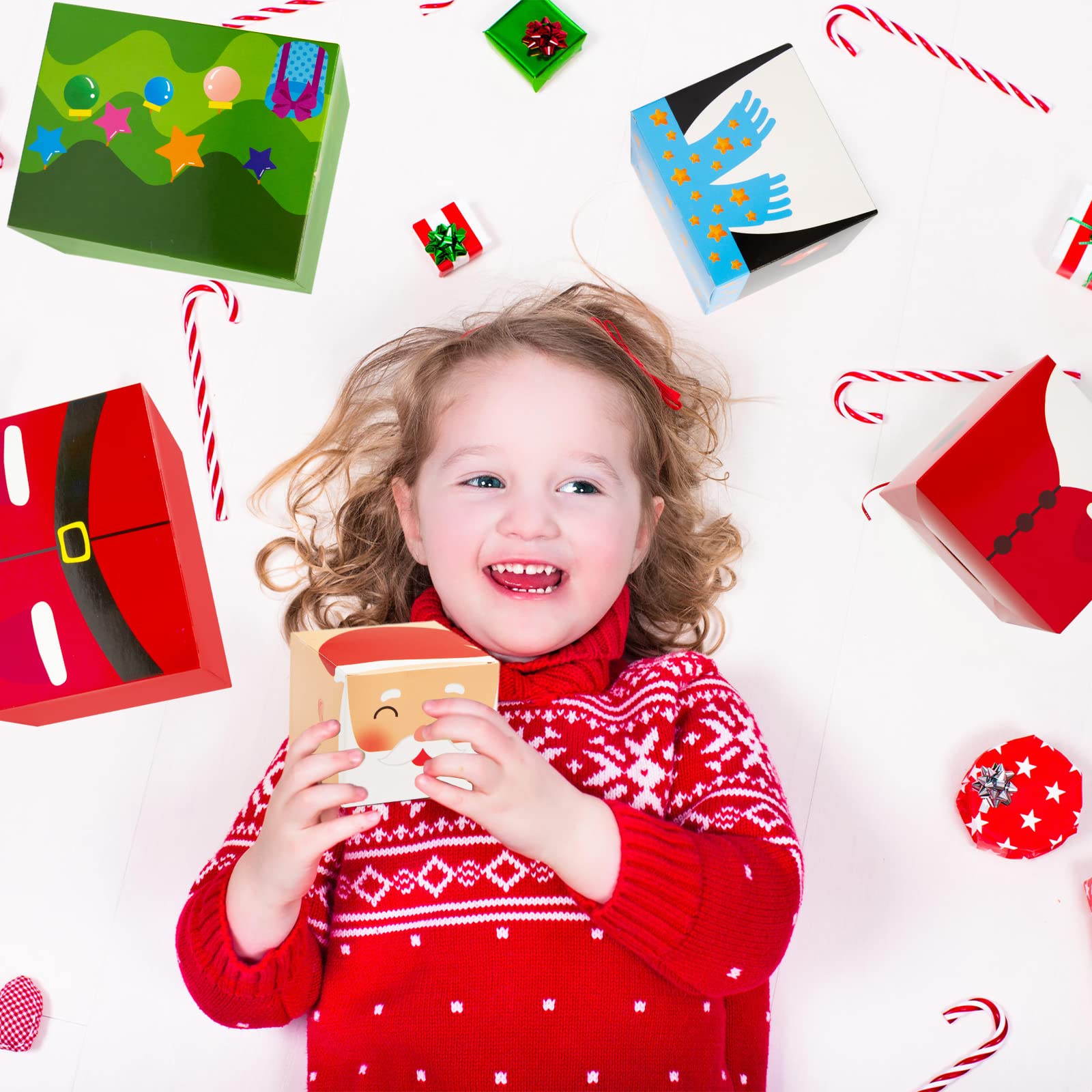Snapklik.com : WorldBazaar 12 PCS Christmas Stackable Gift Boxes Small ...
