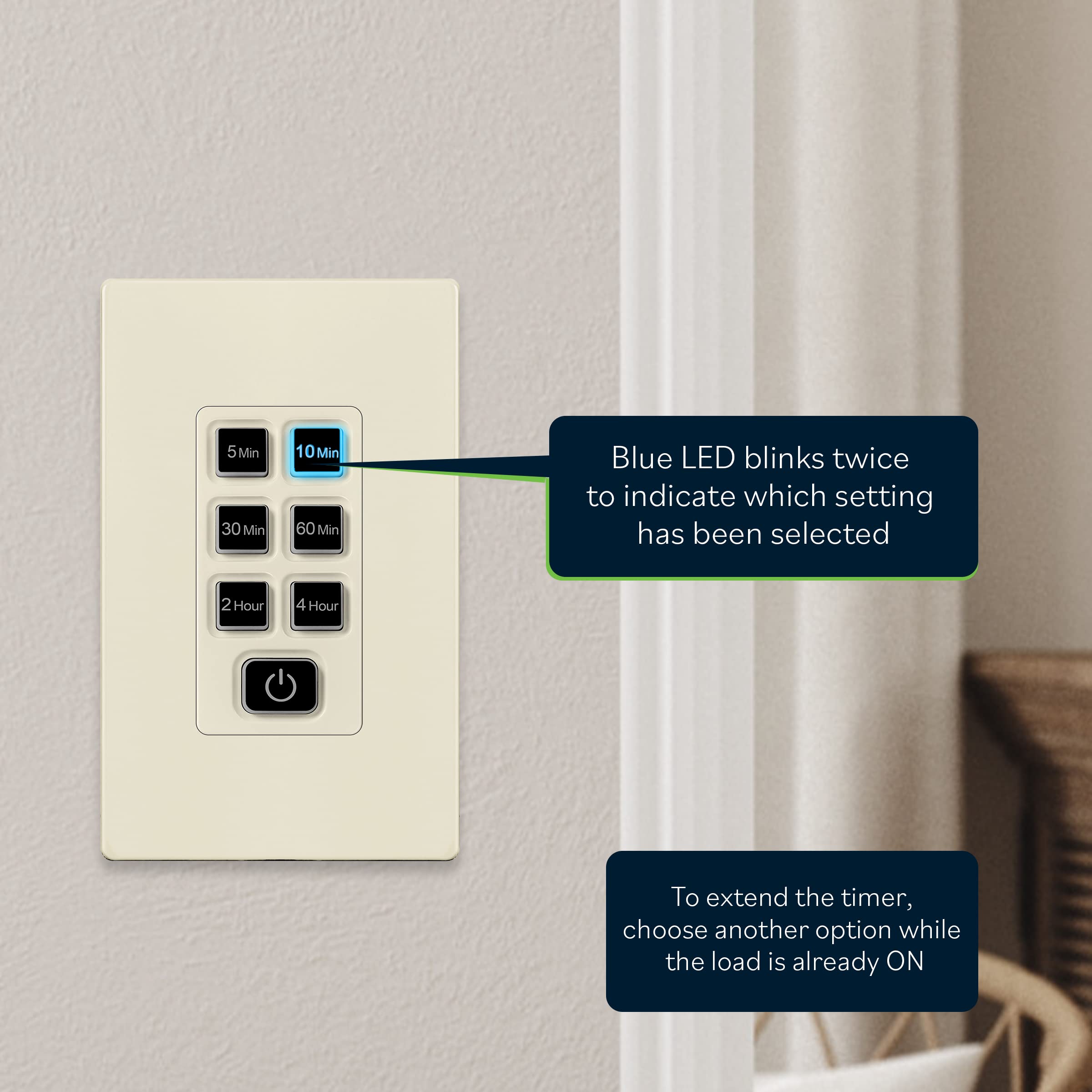 Snapklik.com : 4-Hour No Neutral Wire Countdown Timer Switch, 5-10-30 ...