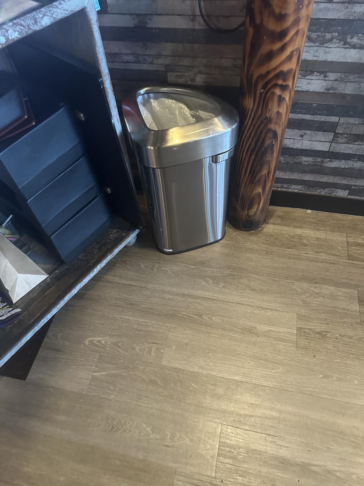 Amazon.com: S AFSTAR Corner Trash Can 16 Gallon/60 L, Kitchen Garbage ...