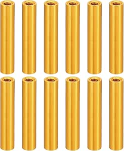 PATIKIL M3 Aluminum Spacers, 12 Pcs Metal Spacer Aluminum 3mm ID x 5mm ...