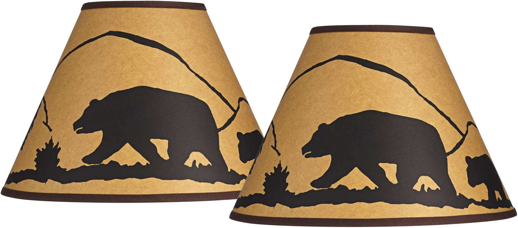 Rustic Oiled Kraft Laced Moose Lamp Shade - 16" - Amazon.com