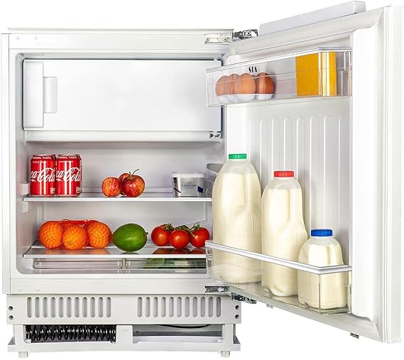 SIA RFU102 Built In White Built In Integrated Under Counter Fridge With ...