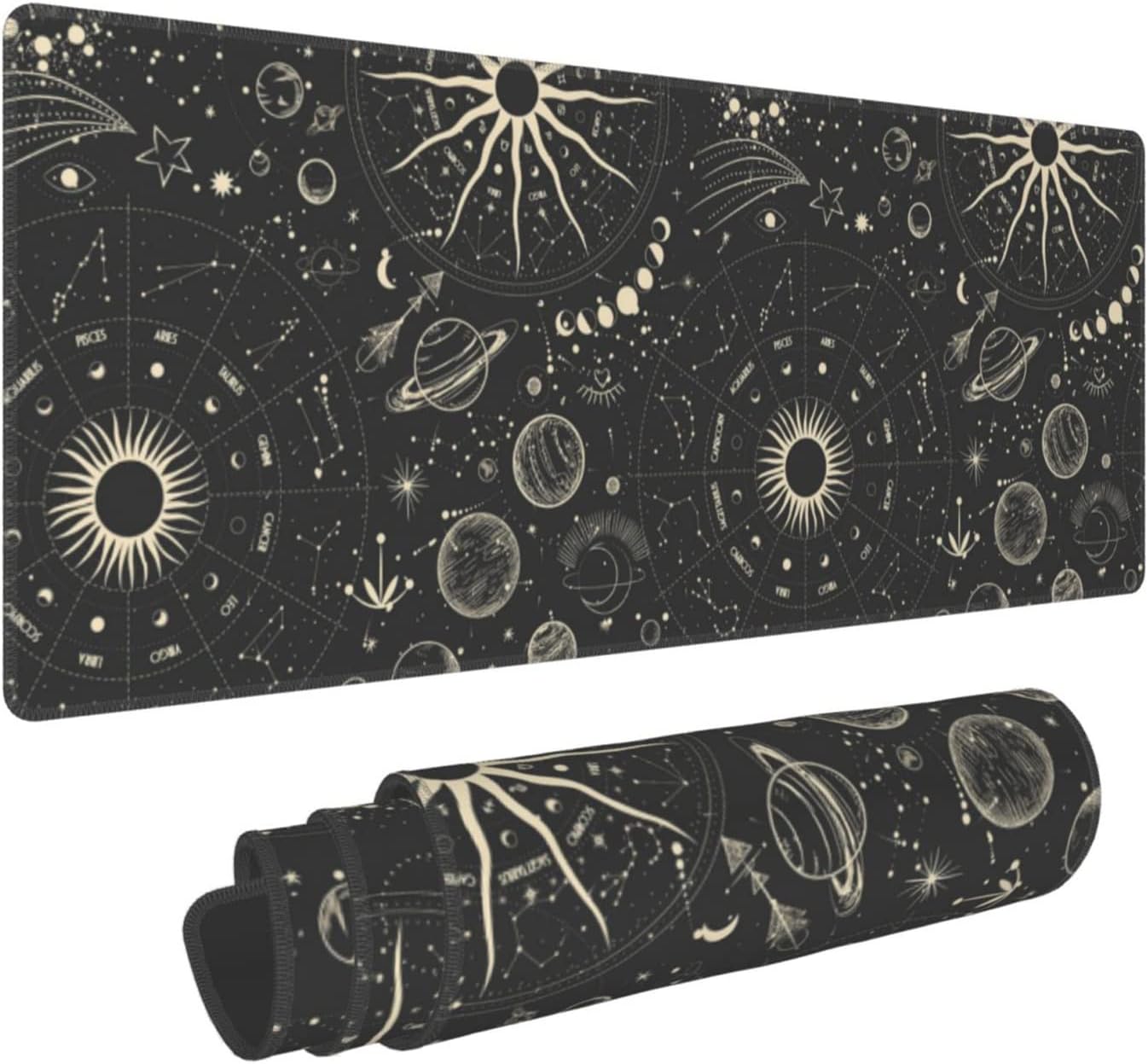 Amazon.com: SSOIU Celestial Stars and Magic Eyes Desk Mat, Extra Large ...