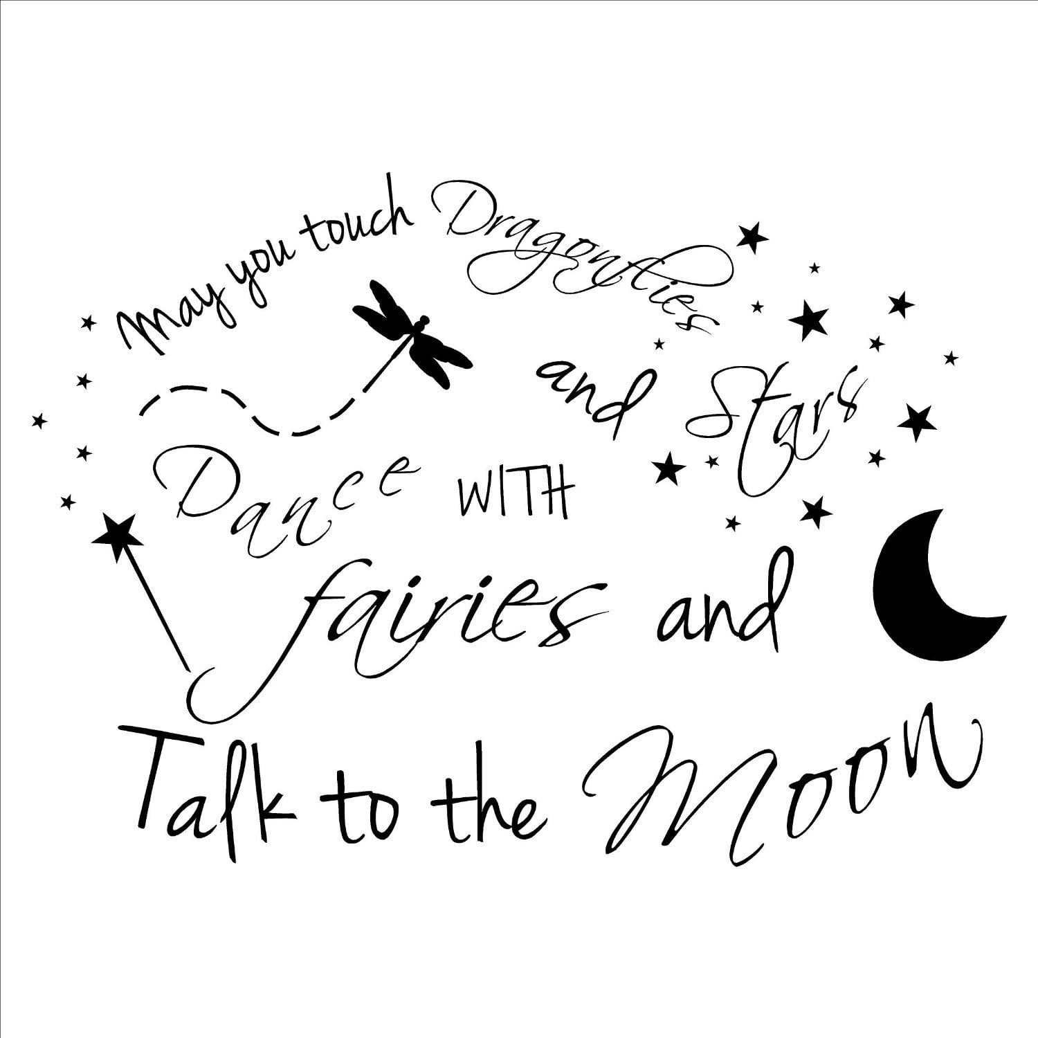 (LARGE) May You Touch Dragonflies and Stars Dance with Fairies and Talk ...