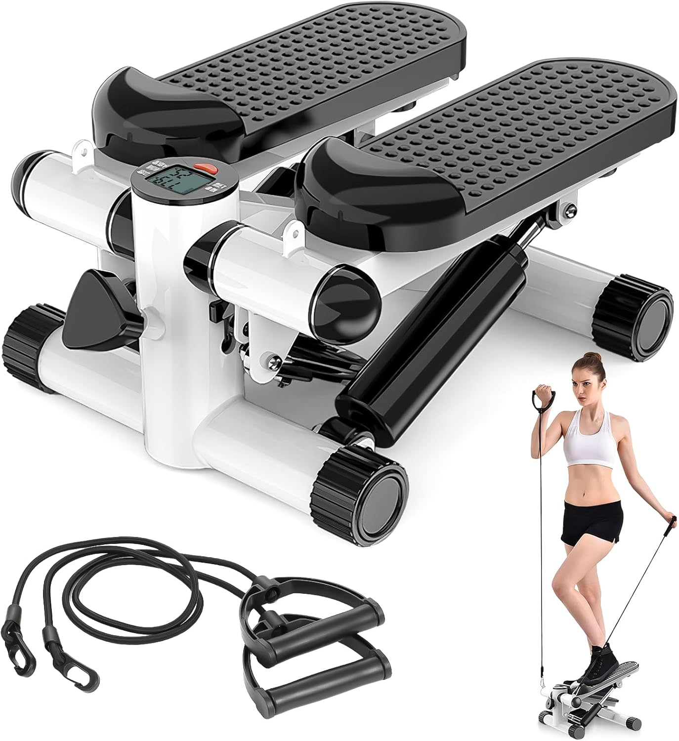 Amazon.com: UPUPTIP Steppers para ejercicio, mini steppers con bandas ...