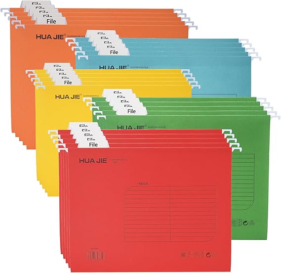 Hiziwimi Foolscap Reinforced Paper Suspension Files, [Pack of 25 ...