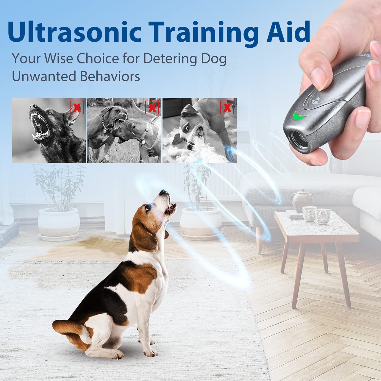 Dog Training Ultrasound Anti-barking 2025 Ultrasonic Dog Bark Deterrent ...