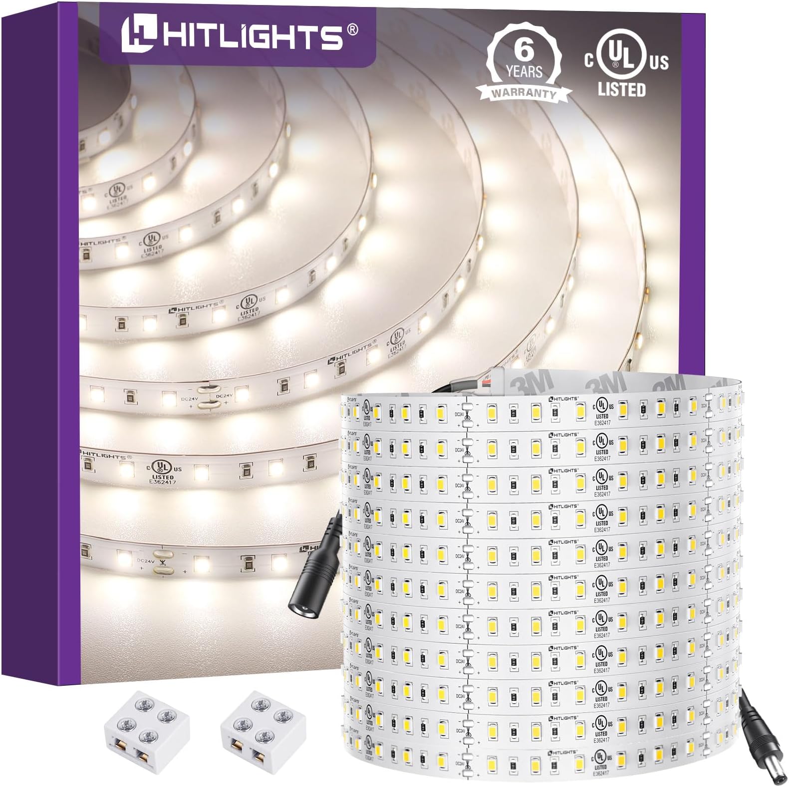 Amazon.com: Kebinfen® 16.4ft(5m) Led Strip Light Natural White SMD 5050 ...