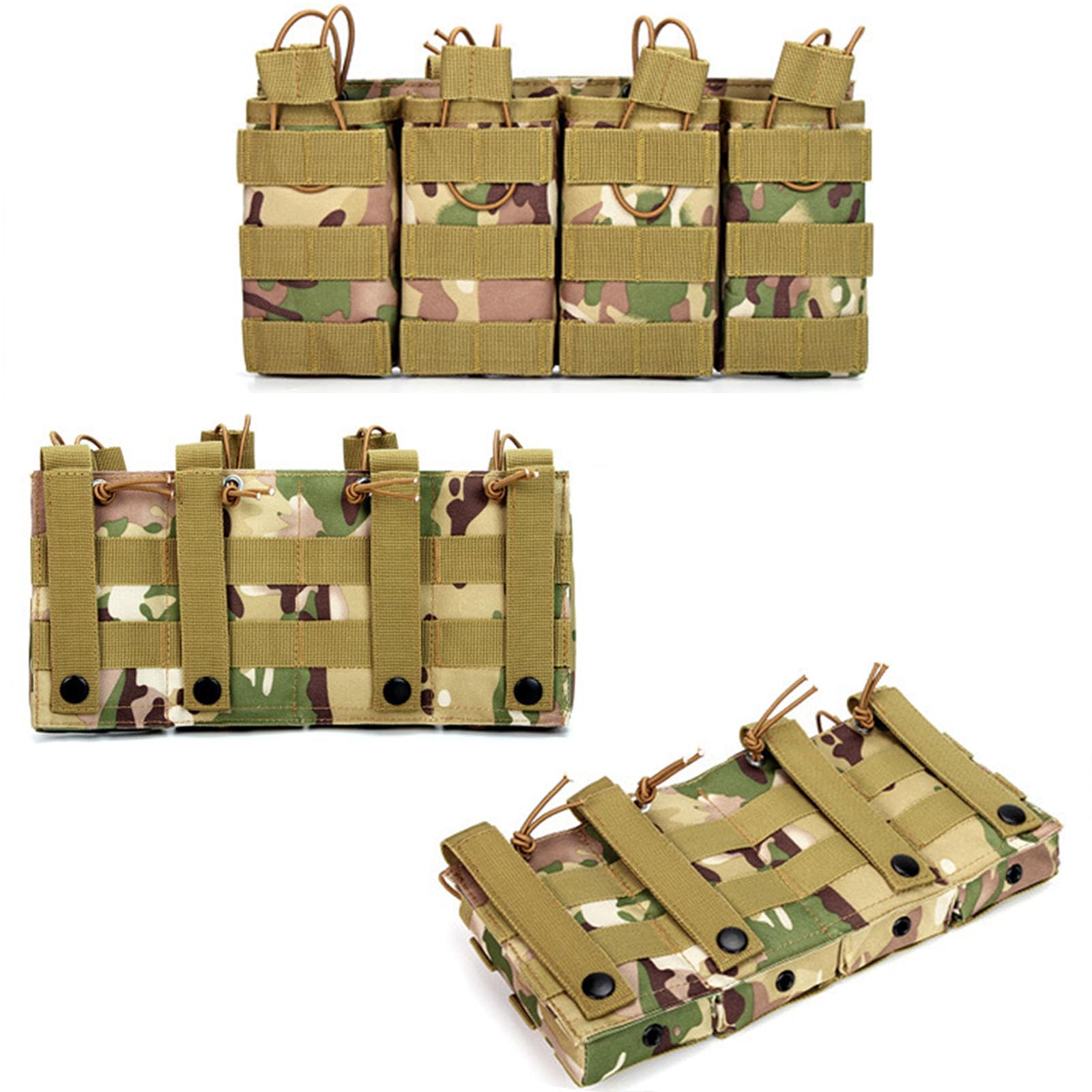 Snapklik.com : Open Top Tactical Quad Mag Pouches MOLLE Quad Mag ...