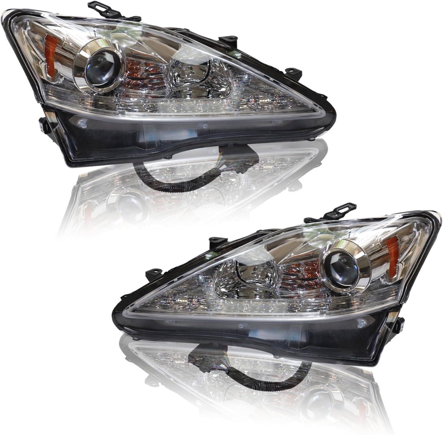 Amazon.com: DuYouG- Headlights For 2006-2010 Lexus IS250 IS350 Halogen ...