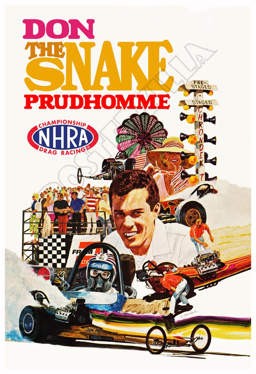 Amazon.com: Don The Snake Prudhomme Vintage Drag Racing Poster (13"x19 ...