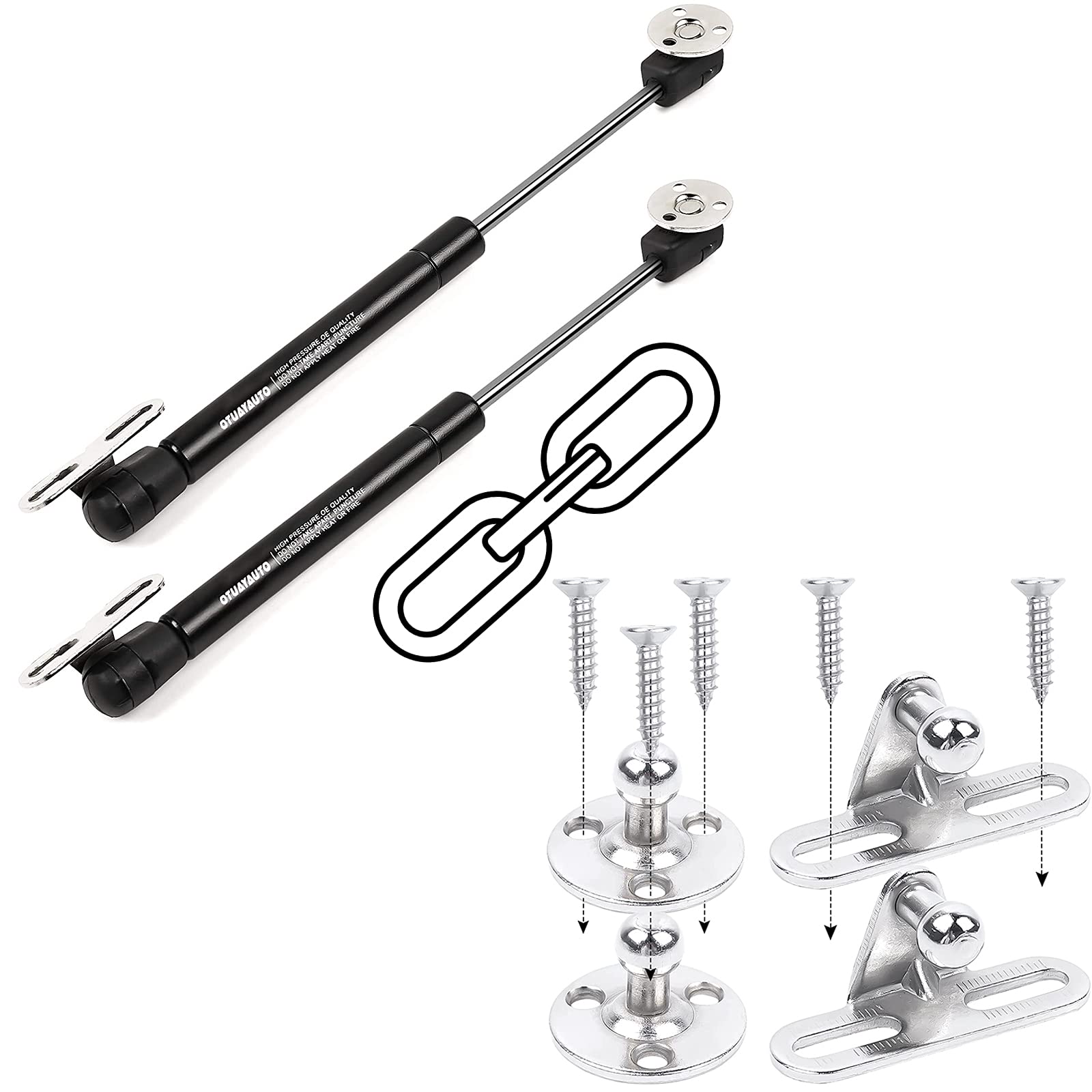 Amazon.com: OTUAYAUTO 10 Inch Gas Strut - 200N/45Lbs Universal Lift ...