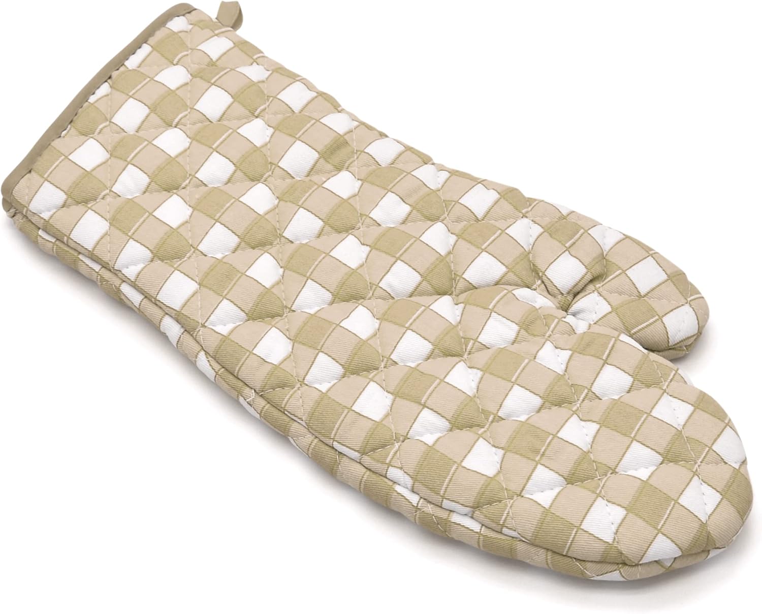 Pack of 2 Single Oven Glove Kitchen Accessory Gauntlet Mitts Gingham ...