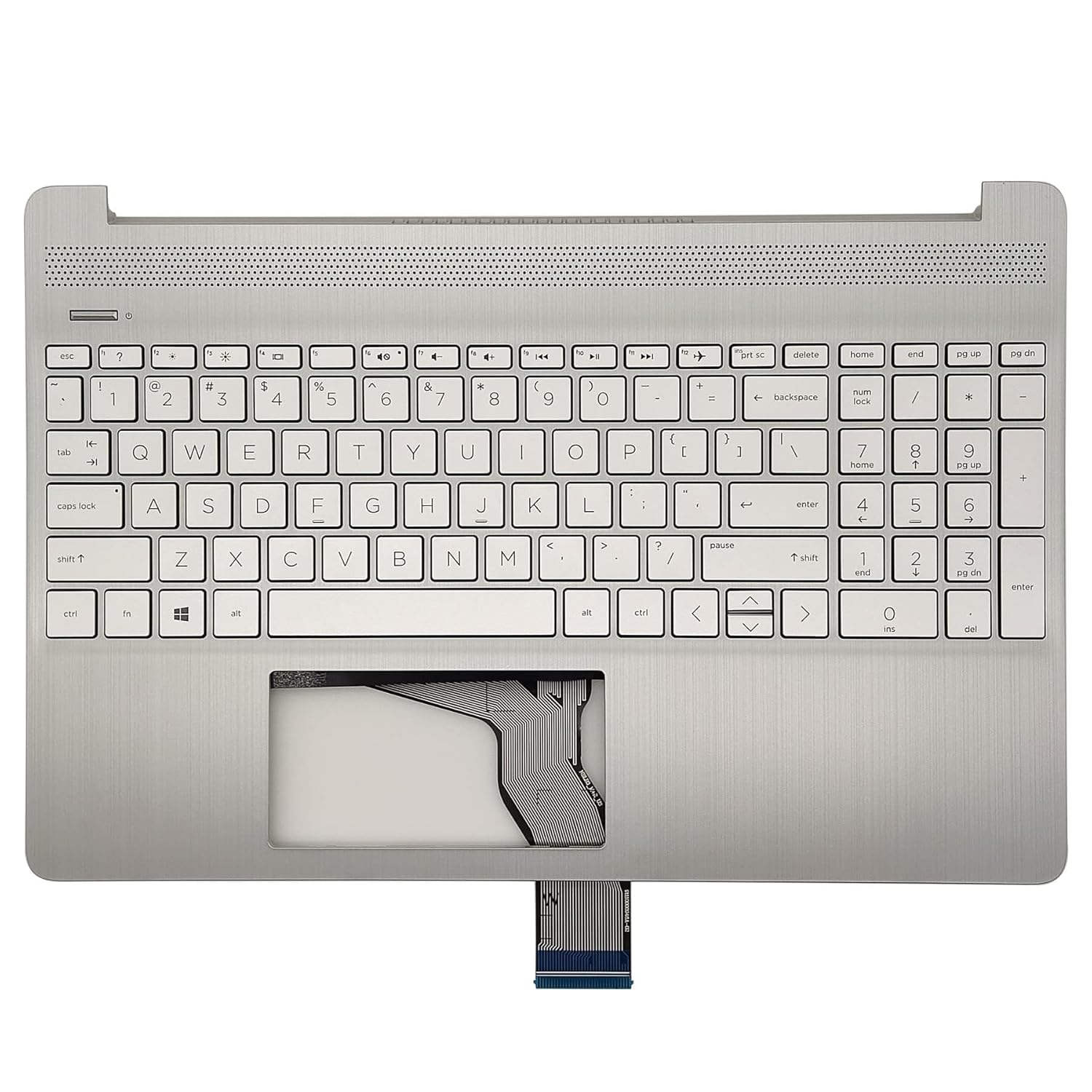 Replacement for HP 15T-DY 15-DY 15-EF 15s-eq Laptop Upper Case Palmrest ...