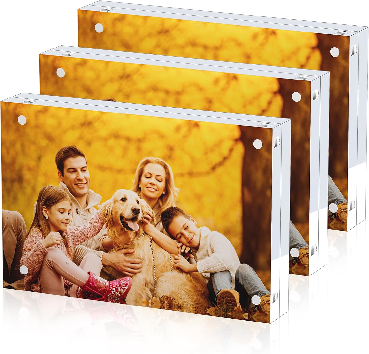 Amazon.com - 3 Pack Acrylic Picture Frames 4x6, 20%thicker Free ...
